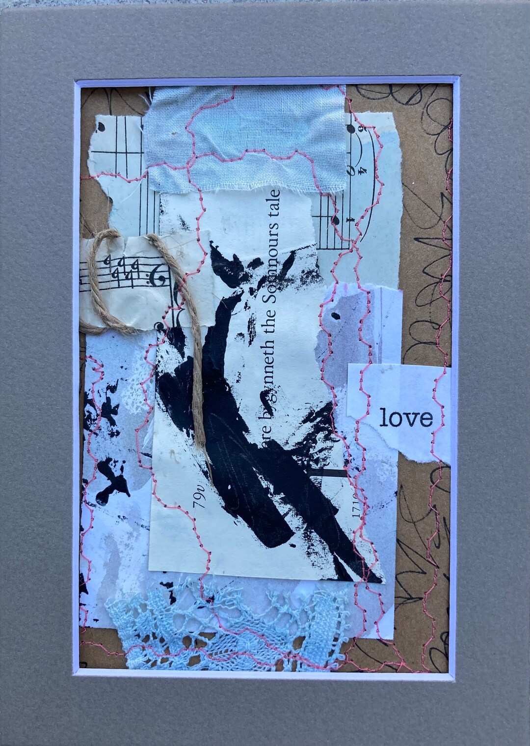 Hope Collage Art Matted - Etsy