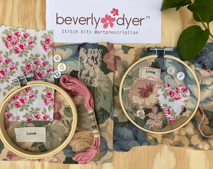 Slow Stitch: Art Prescription™ Stitch Kit, Textile Art, Meditative ...