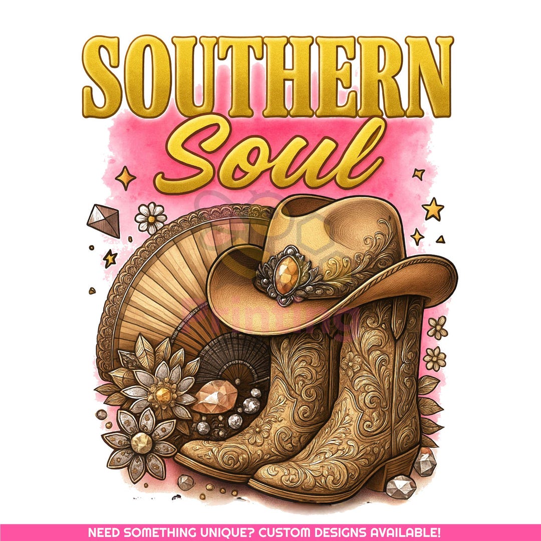 Southern Soul Cowboy Boots Design | Western Style With Gold and Floral ...