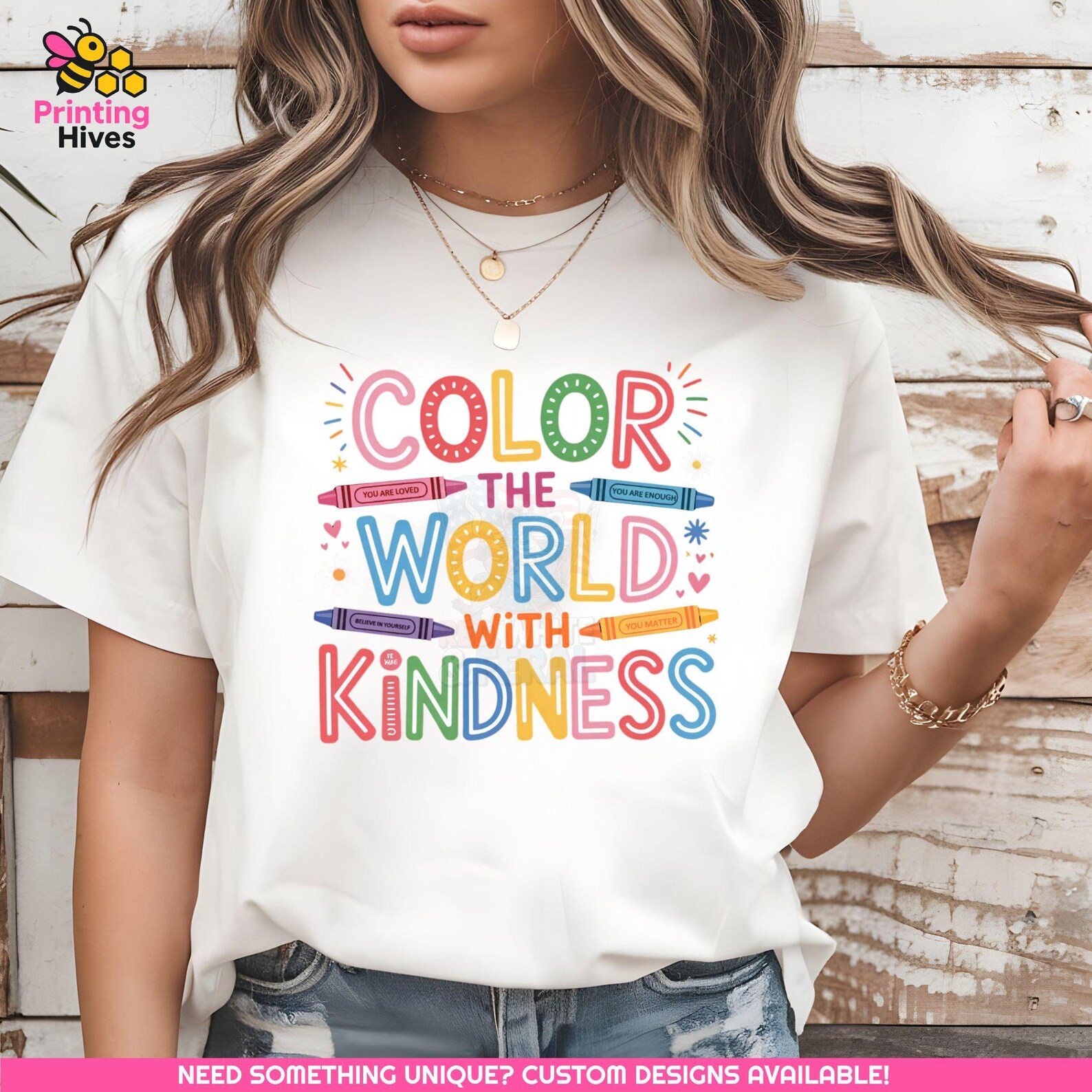 Kindness Crayon Quote PNG: Inspirational Teacher Shirt Design (digital ...