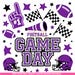 Purple Football Game Day PNG: Touchdown Season Shirt Design (digital ...