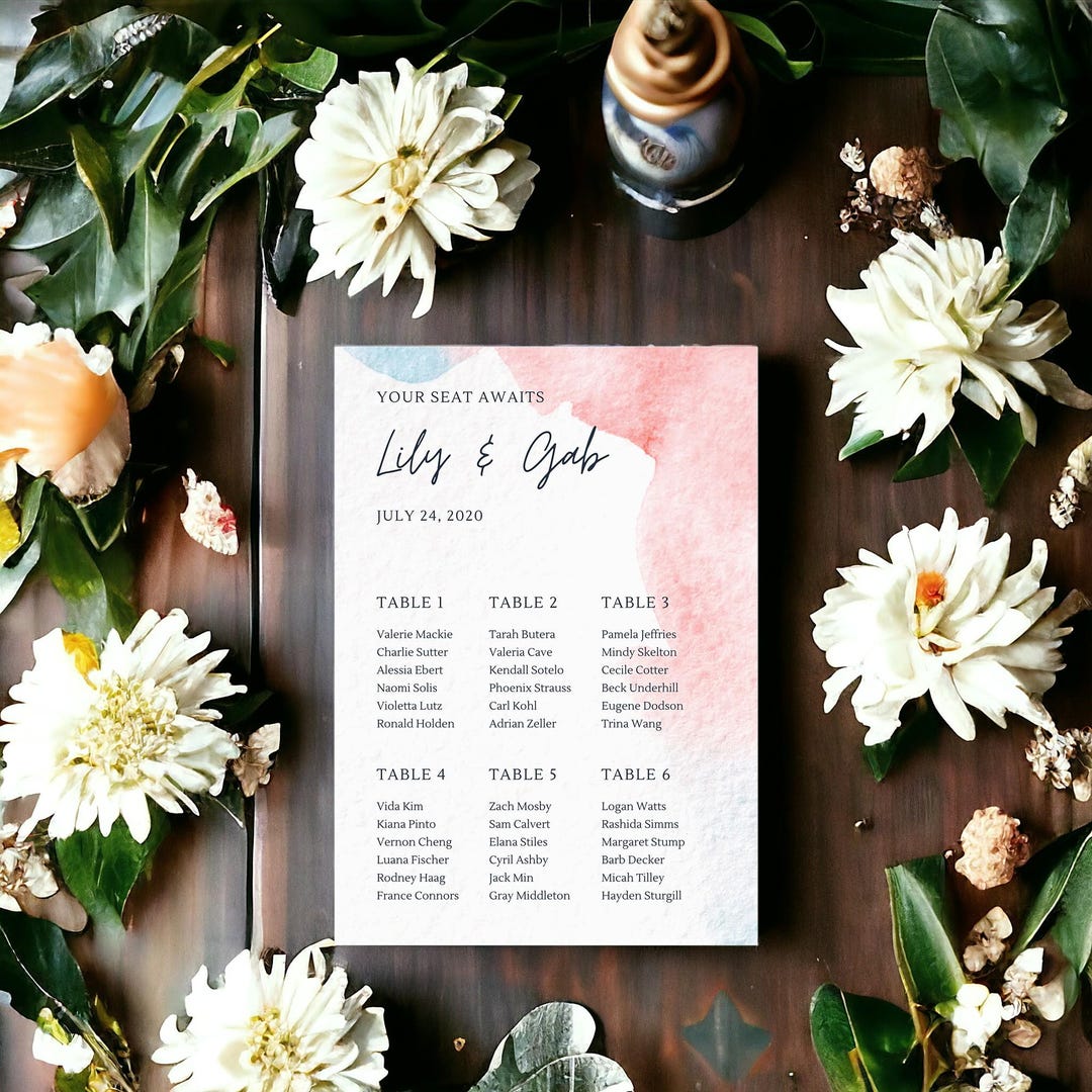 Wedding Signage Printable Wedding Decorations canva Template wedding ...