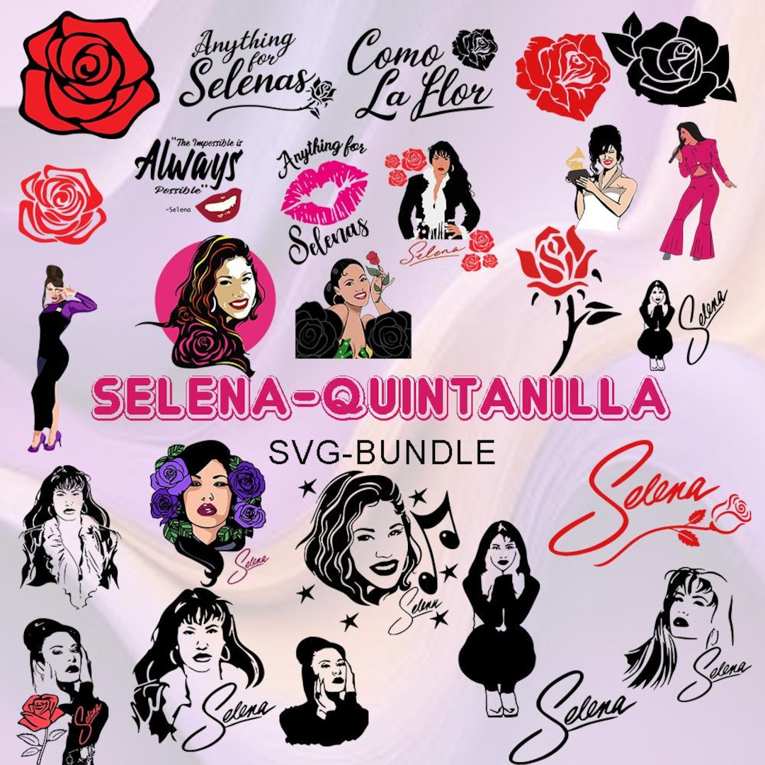 Selena Quintanilla Singer Cricut Svg Silhouette Selena Purple Mexican ...