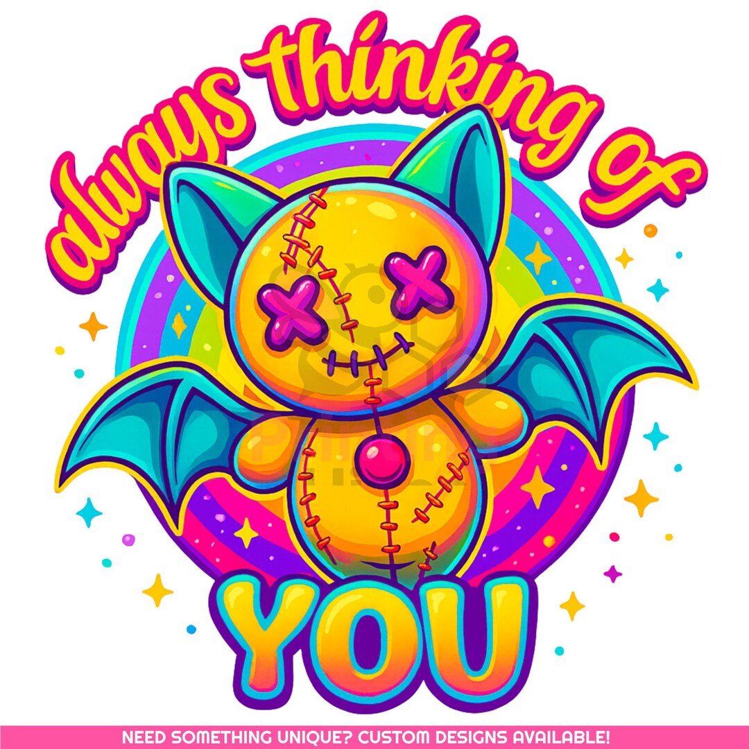 Voodoo Bat Plushie PNG | Halloween T-shirt Design (digital Download) - Etsy