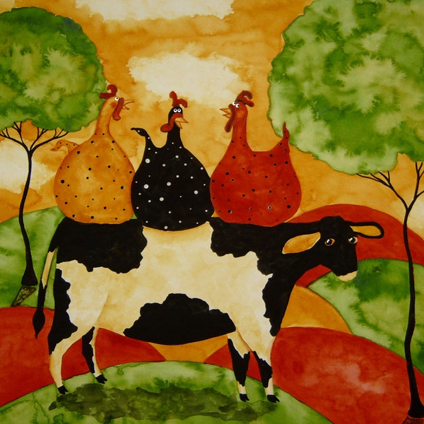 Whimsical Animal Art - Etsy