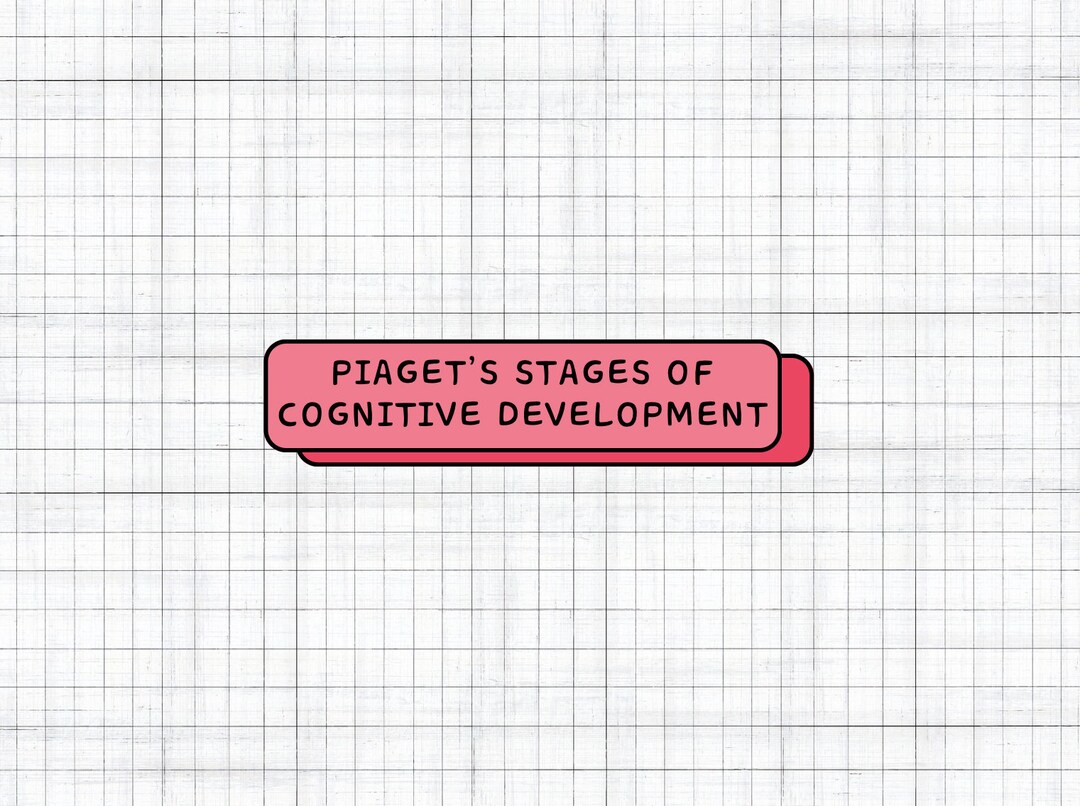 Piaget's Stages of Cognitive Development Study Sheet - Etsy
