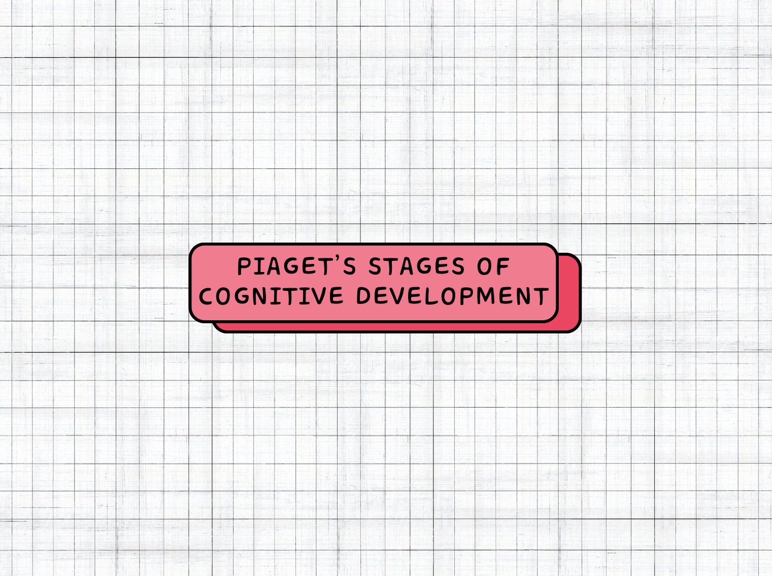 Piaget's Stages of Cognitive Development Study Sheet - Etsy