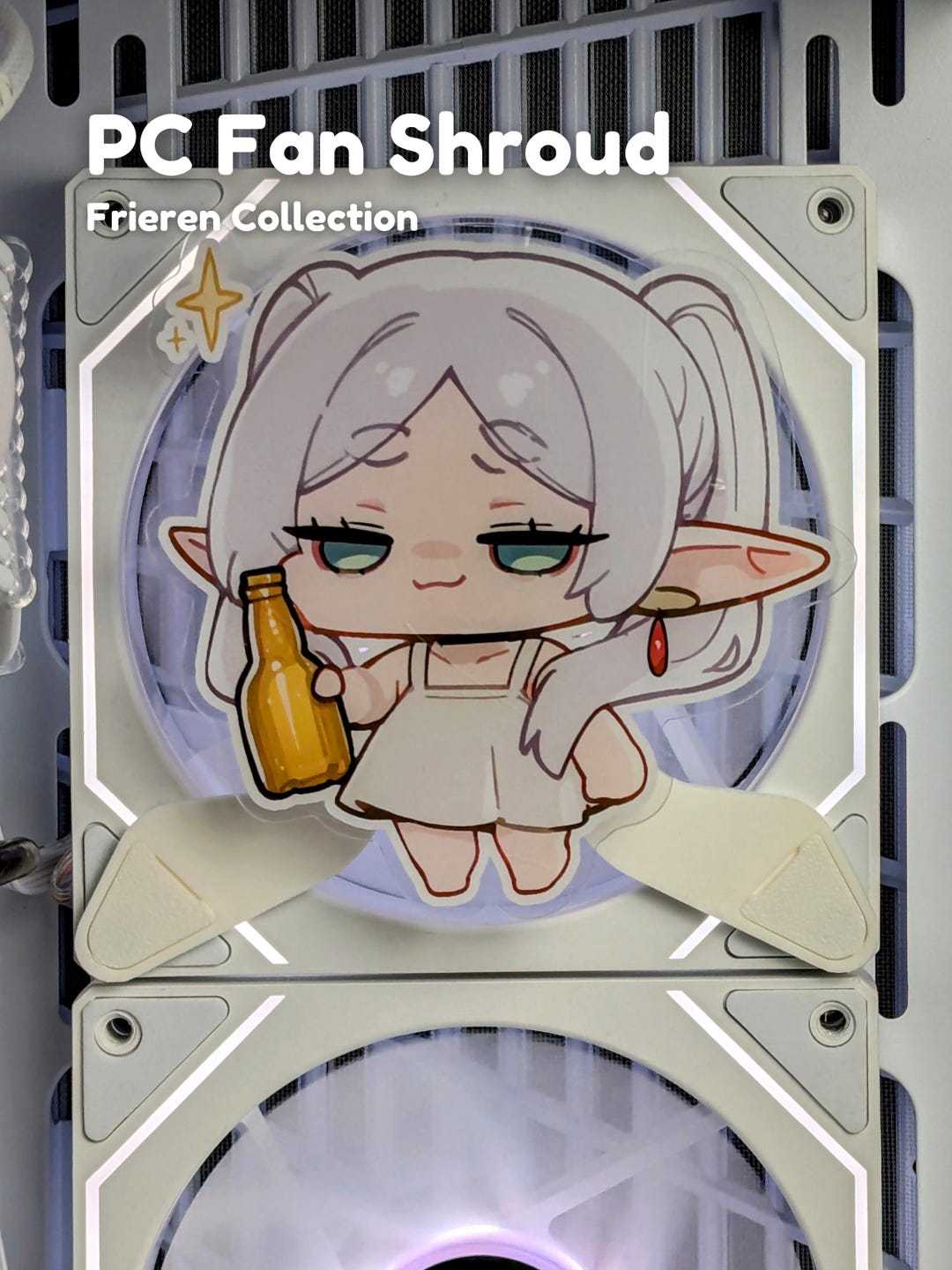 Frieren - PC Fan Shroud - Frieren Fern Ubel Aura Gaming Computer PC Fan ...