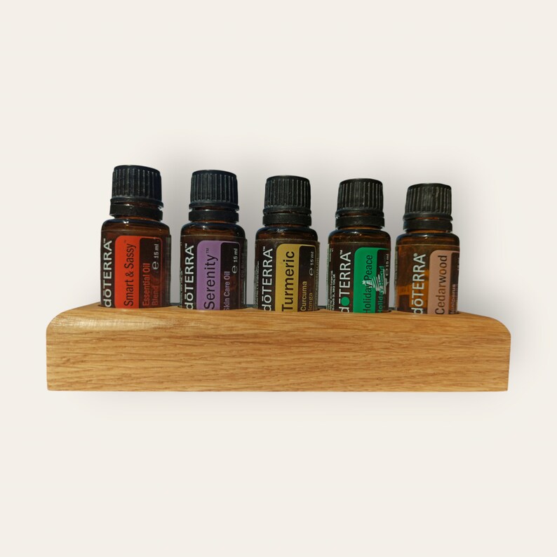 Stand for Doterra 15ml 5 Pcs Essential Oil Storage Stand Oak Essential ...