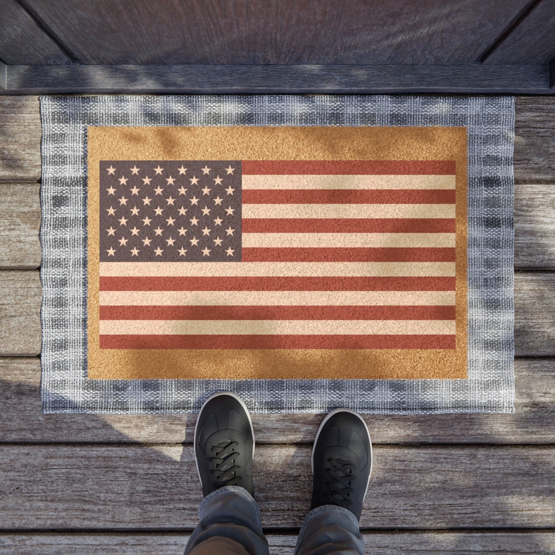 American Flag, Doormat - Etsy