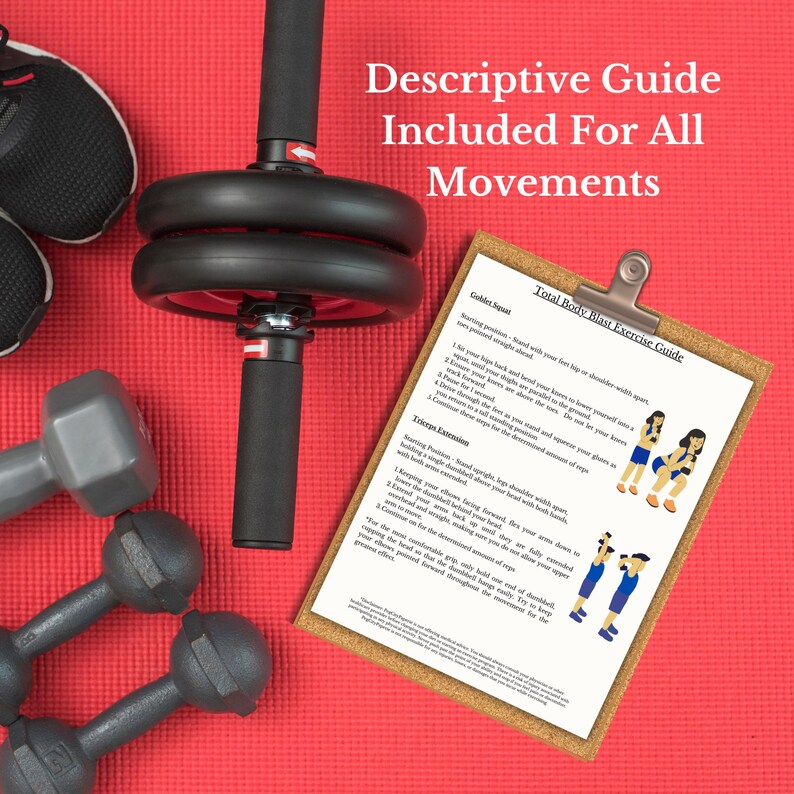 Full Body Exercise Workout Bundle, 30 Day Challenge Fitness Guide ...