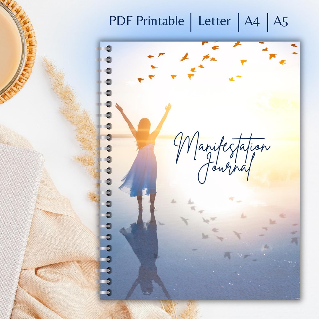 2025 Manifestation Journal Boho, Yearly Intentions Vision Workbook ...