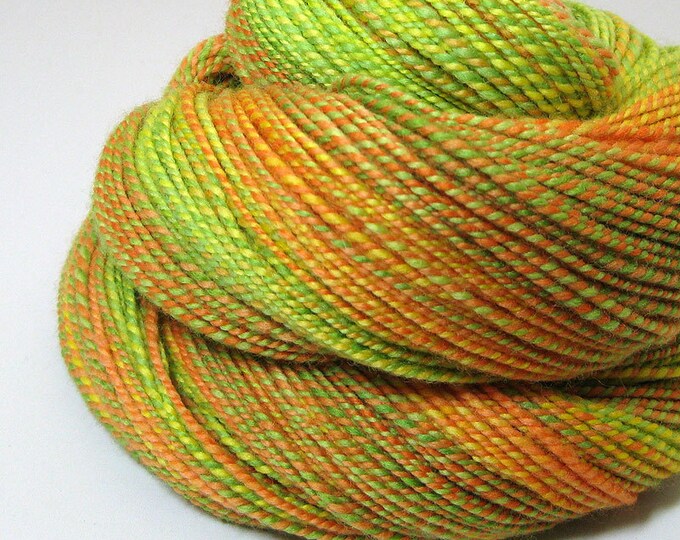 Handspun Yarn - Citrus Splash - 225 Yards - Etsy