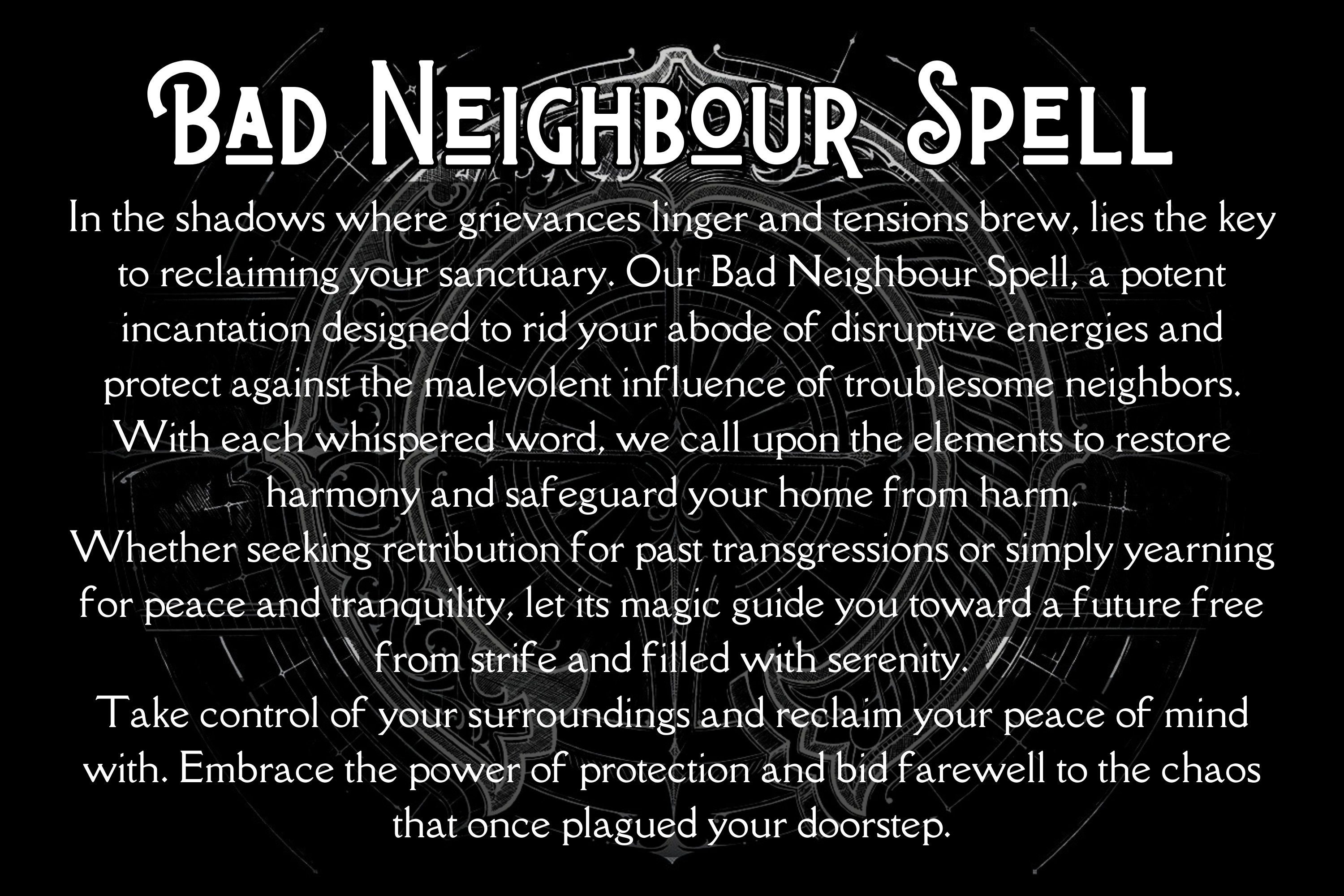 Banish Bad Neighbours, Powerful Bad Neighbour Spell, Fast Acting ...