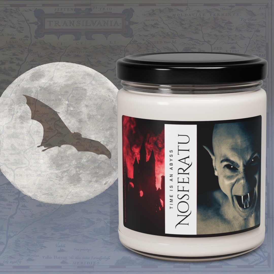 Nosferatu Vampire Soy Candle: Gothic Horror Decor, Movie Gift - Etsy