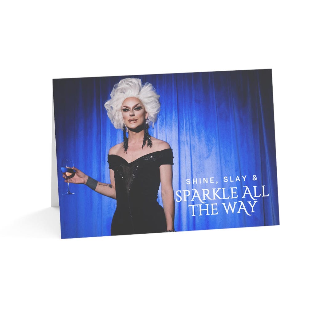 Slay & Sparkle All the Way LGBTQ New Year Card Greeting Holiday Cards ...