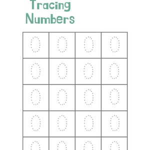 Tracing Numbers 1-10 Poster , Preschool Number Tracing Worksheets , Pre ...