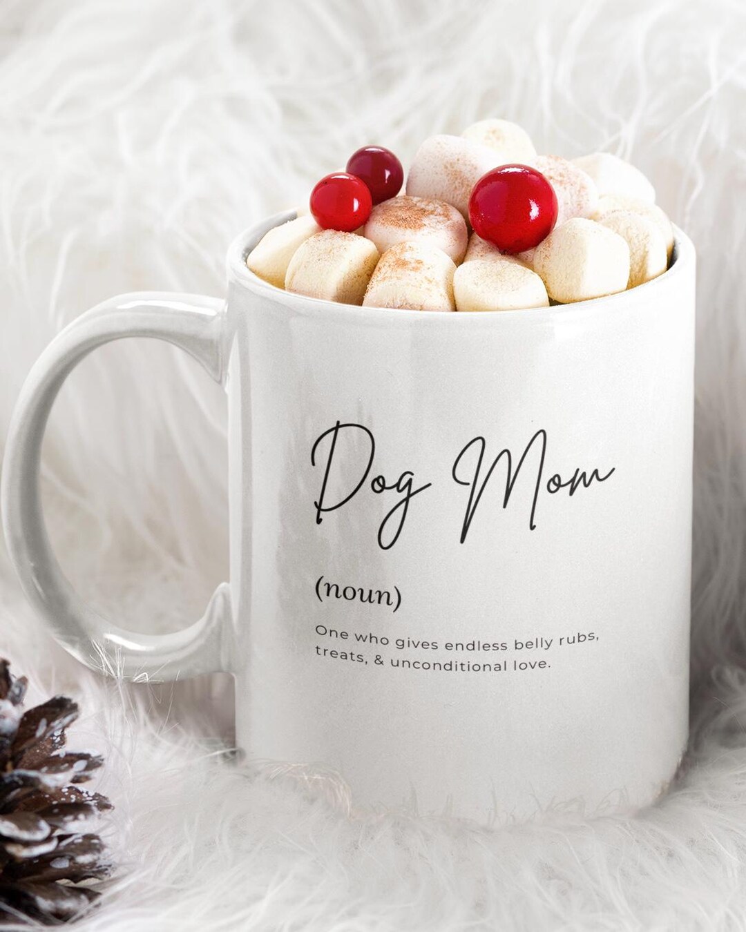 Dog Mom Definition Mug, Personalized Pet Lover Gift, Coffee Cup for Dog ...