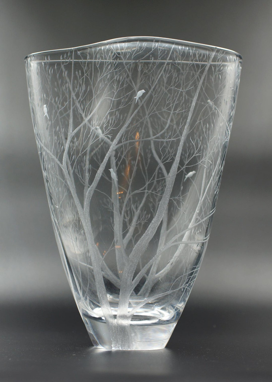 Scandinavian, Crystal Art Vase, by Vicke Lindstrand, for Orrefors ...