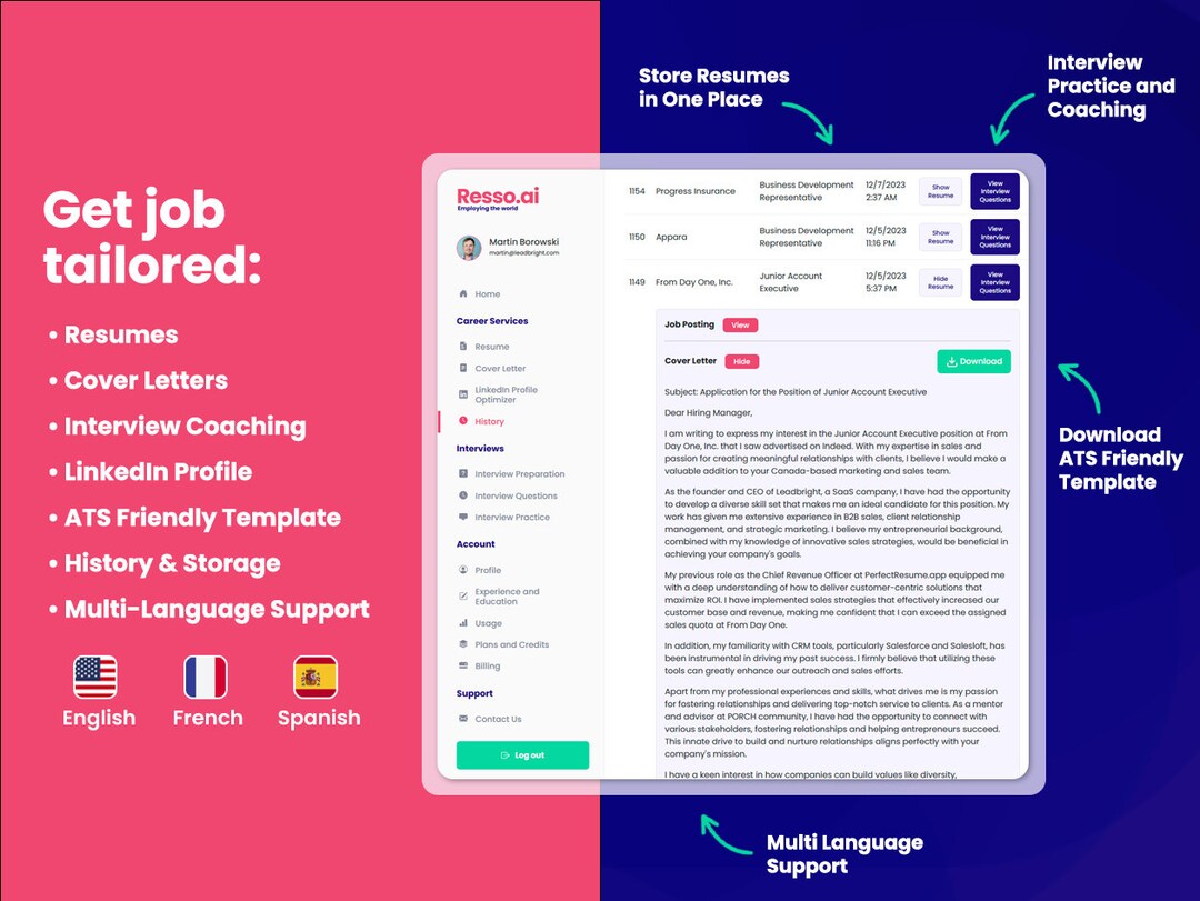 Resume CV Template ATS TESTED - Etsy