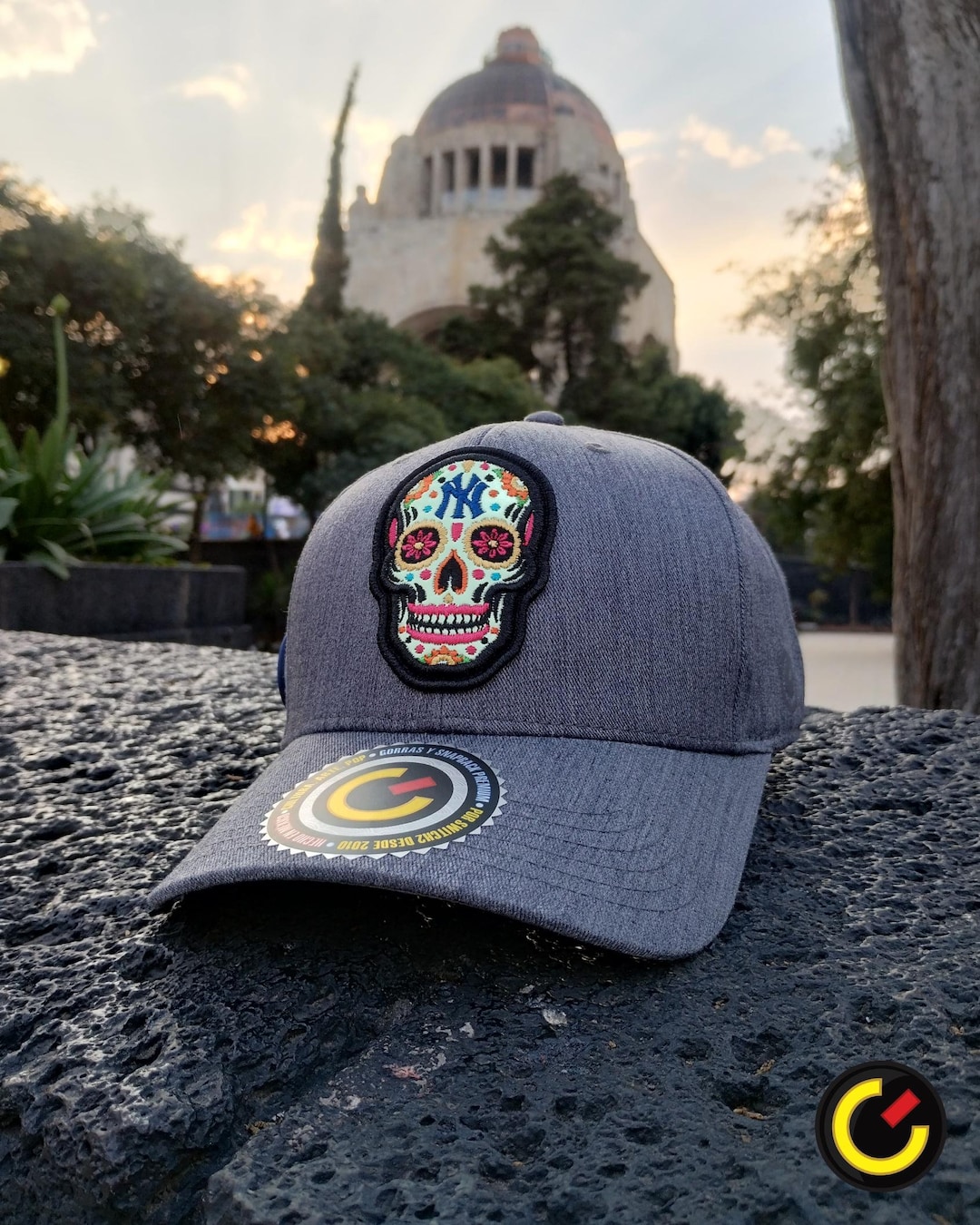 Yankees NY Skull Series Strapback Embroidered Cap - Etsy