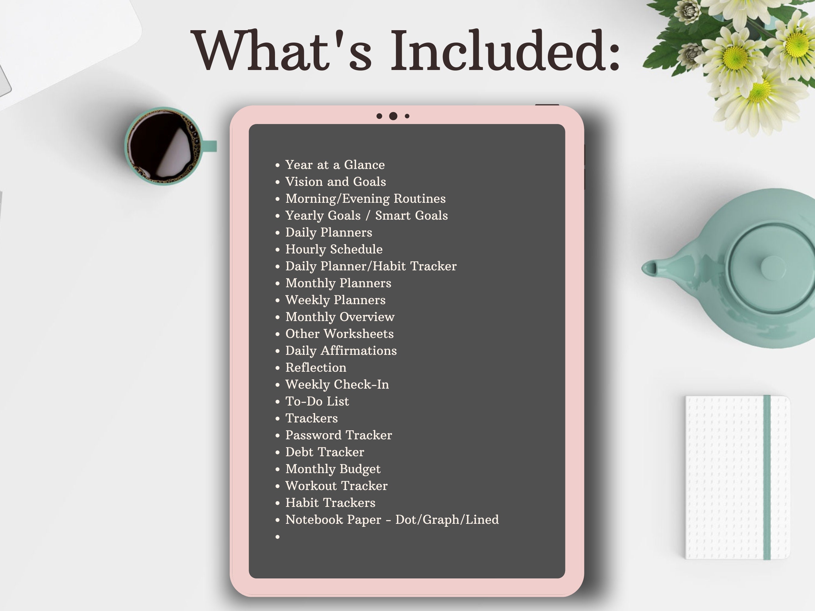 Self Care | Digital Planner | Habit Trackers | Goodnotes - Etsy