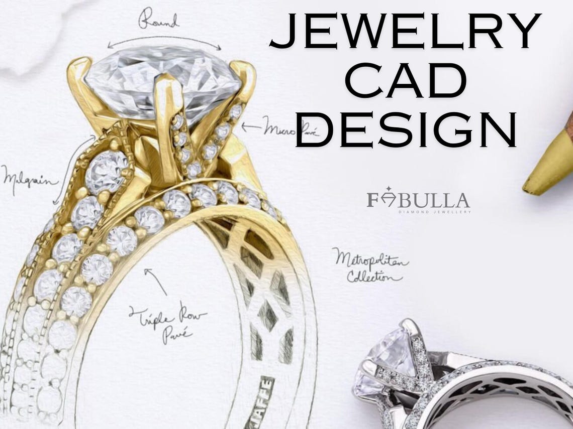 Custom CAD Jewelry Design Service: Personalized Ring Creation - Etsy