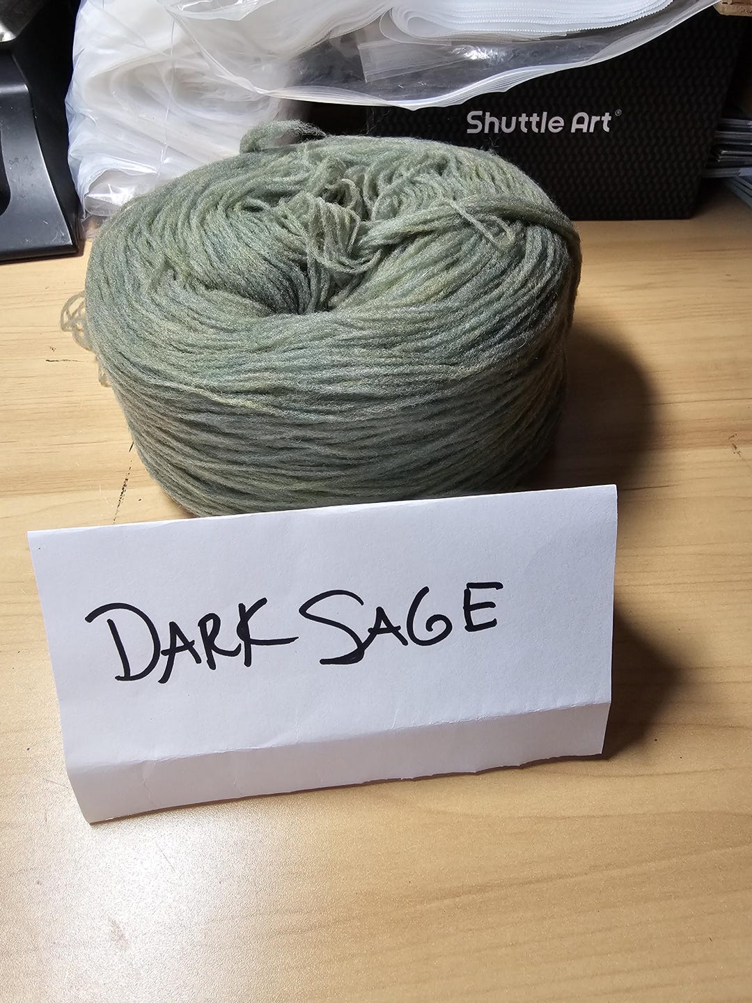 Pencil Roving 22 Micron Merino Wool Light Heathered Sage Spin Card Felt ...
