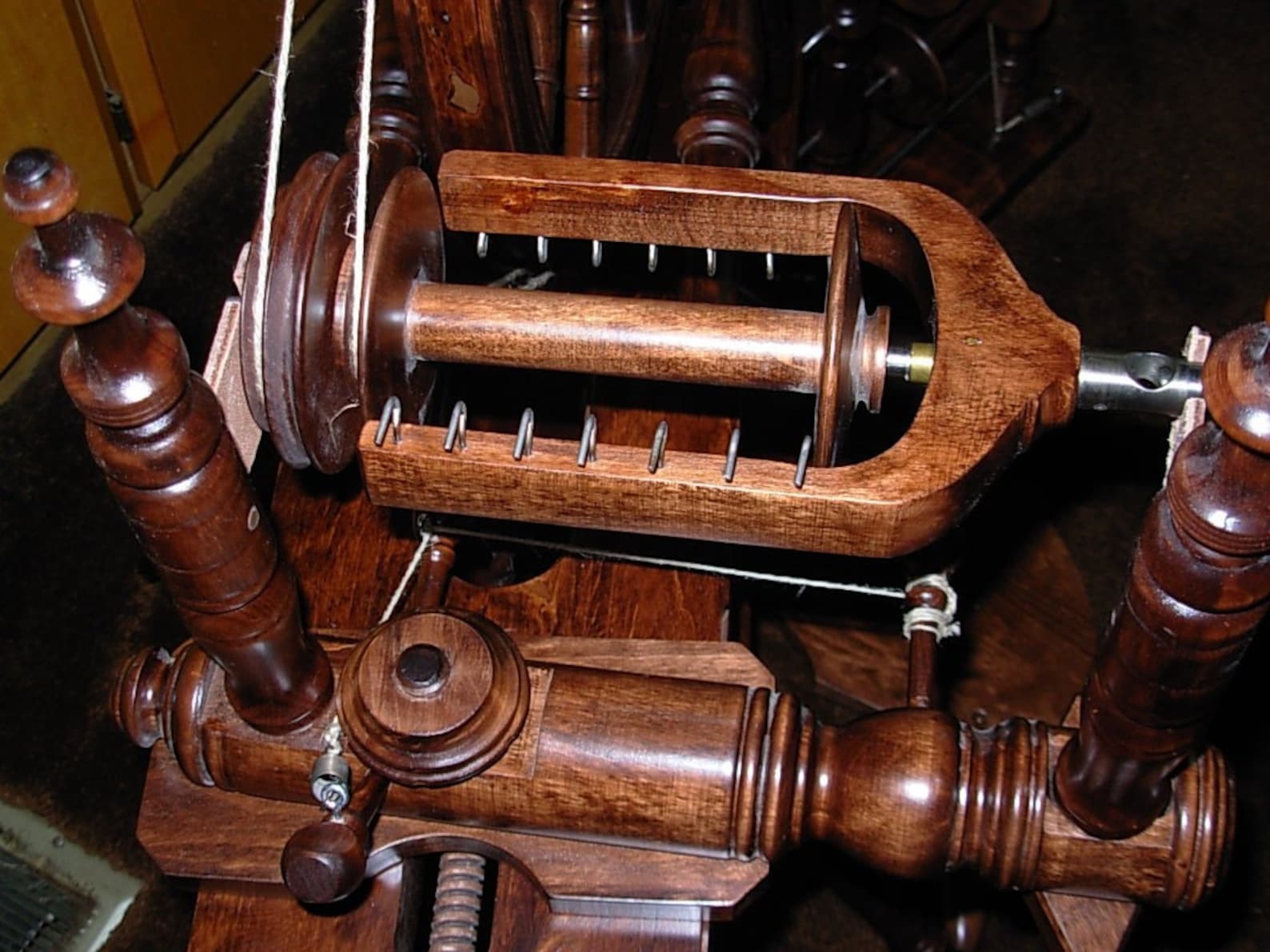 The Polonaise Spinning Wheel by Kromski Walnut Free Shipping | Etsy