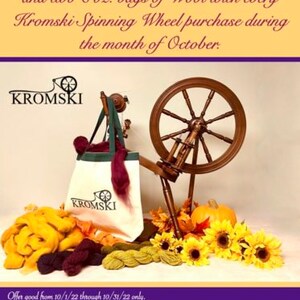 The Polonaise Spinning Wheel by Kromski Clear Free Shipping - Etsy