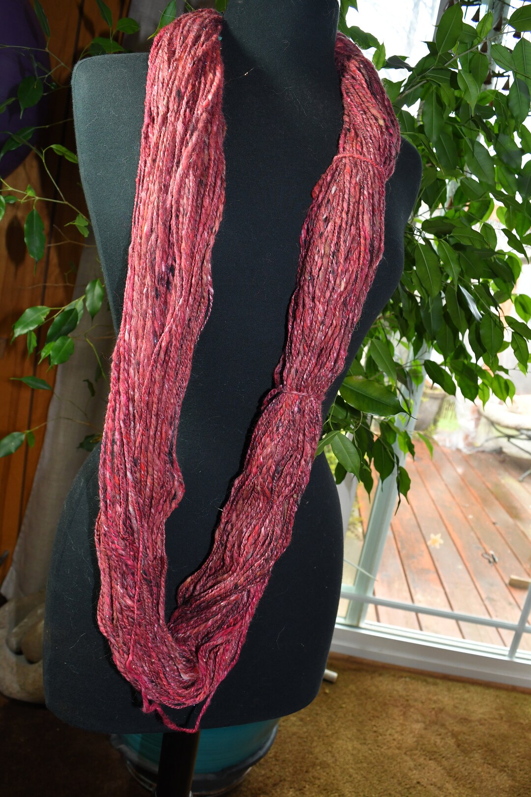 Cinnamon Crush Merino Silk Angelina Hand Spun Yarn 3.4 Ounces CC73 - Etsy