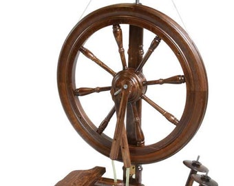 The Polonaise Spinning Wheel by Kromski Walnut Free Shipping | Etsy