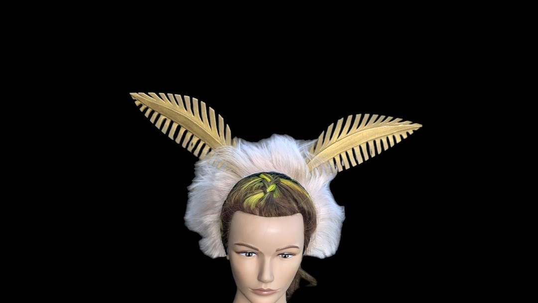Tan and Gold Moth Headdress. Cute Moth Antenna. Tan Moth Costume ...