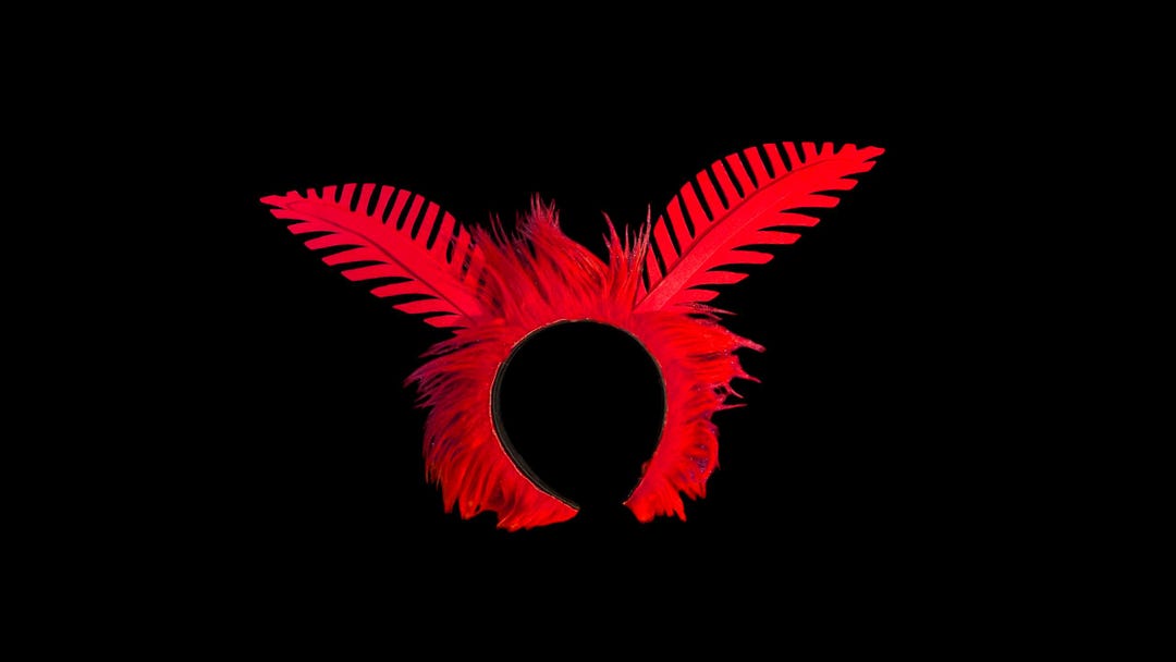 Red Moth Headdress. Cute Moth Antenna. Red Moth Costume. Animal Ears ...