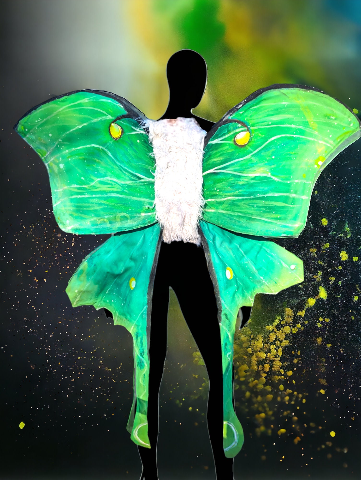 Luna Moth Costume Adult Cosplay Moth Wings. Luna Moth Wings. Adult ...