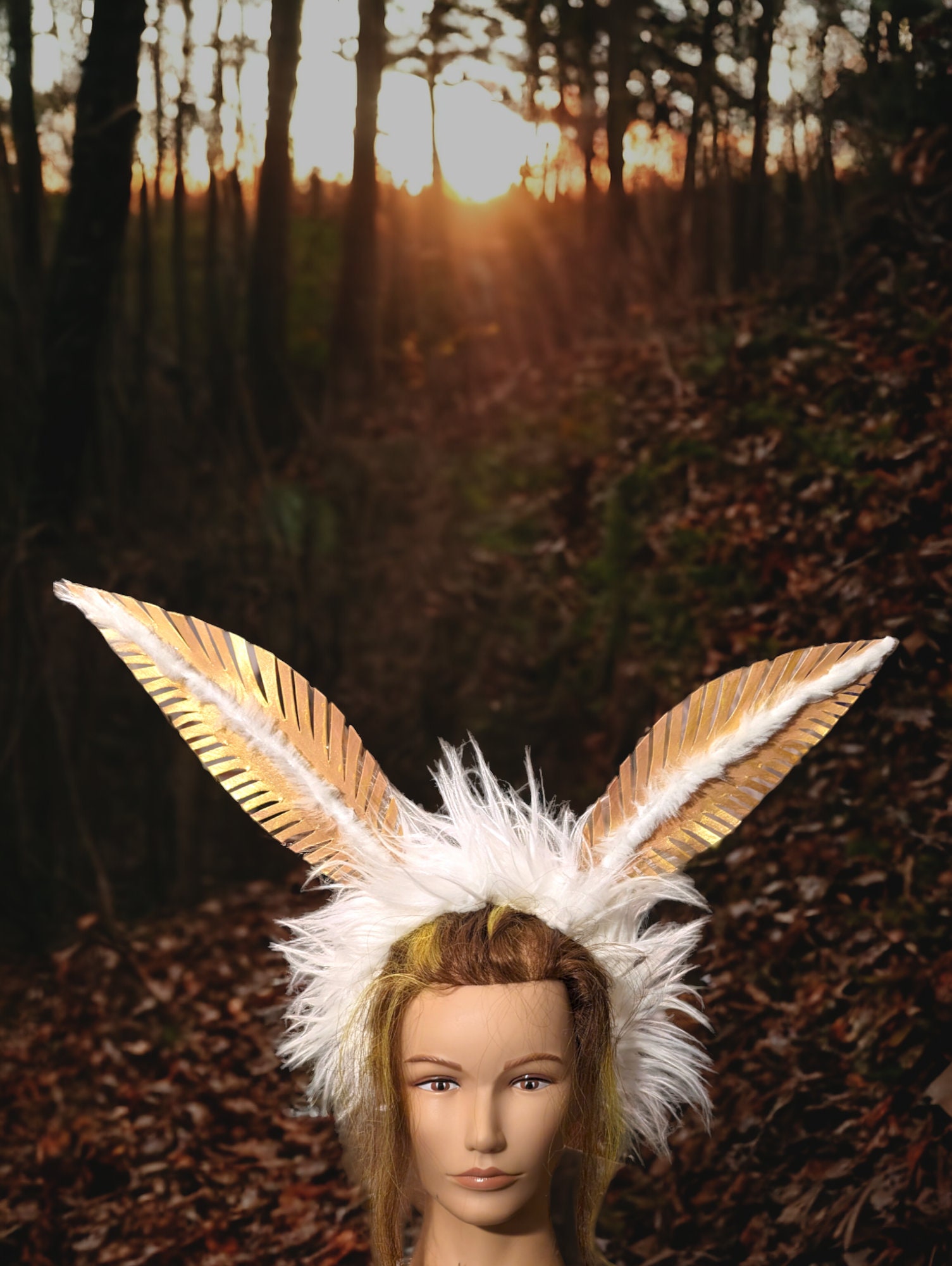 Super Fluffy Moth Headdress Adult/teen Costume. Luna Moth Cosplay ...