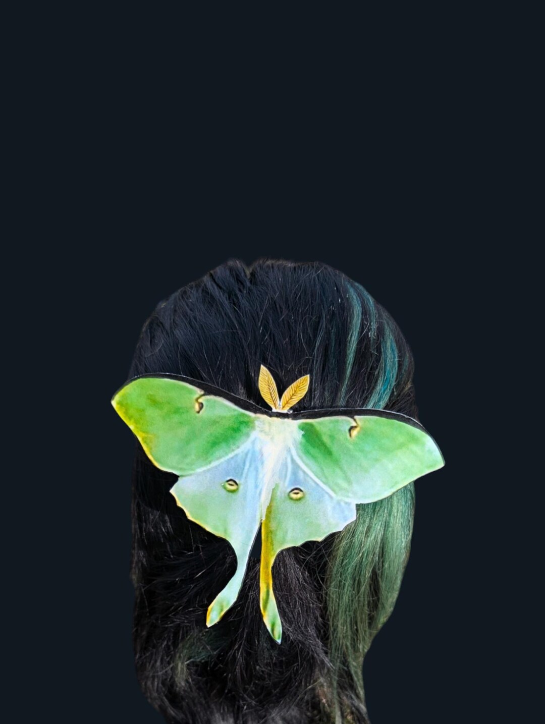 Realistic Luna Moth Hair Pins Large or Medium. Unique Gift. Scarf/shawl ...
