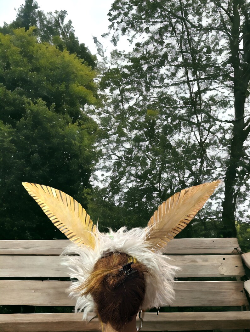 Super Fluffy Moth Headdress Adult/teen Costume. Luna Moth Cosplay ...