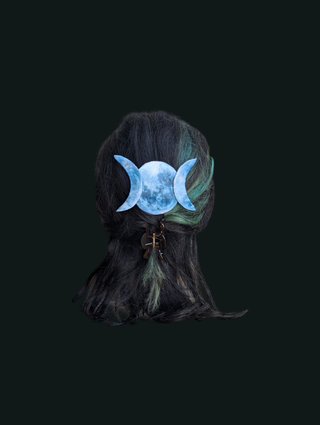 Crescent Moon Hair U Pin. Beautiful and Witchy Moon Phase Hair Comb ...