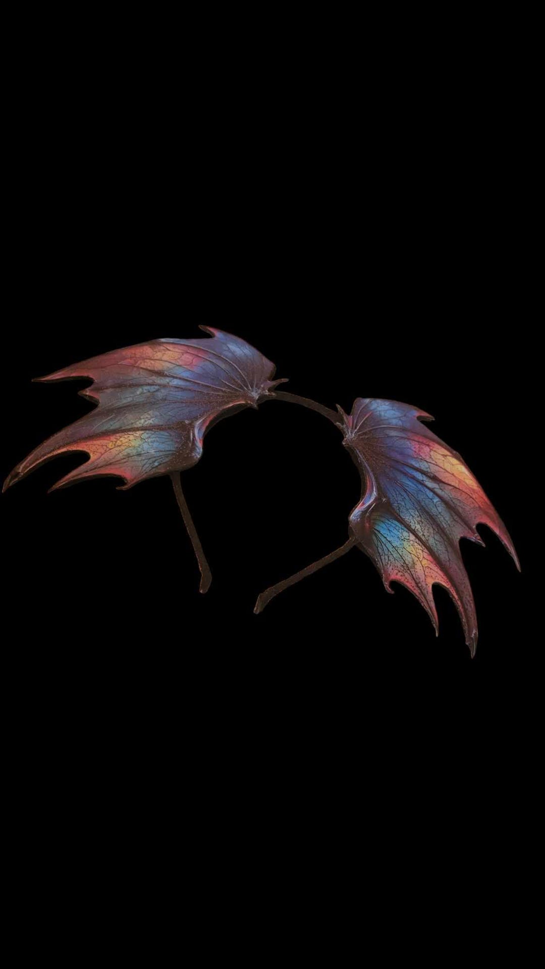 Colorful Dragon Wings Headband - Fantasy halloween Bat Wing Hair ...