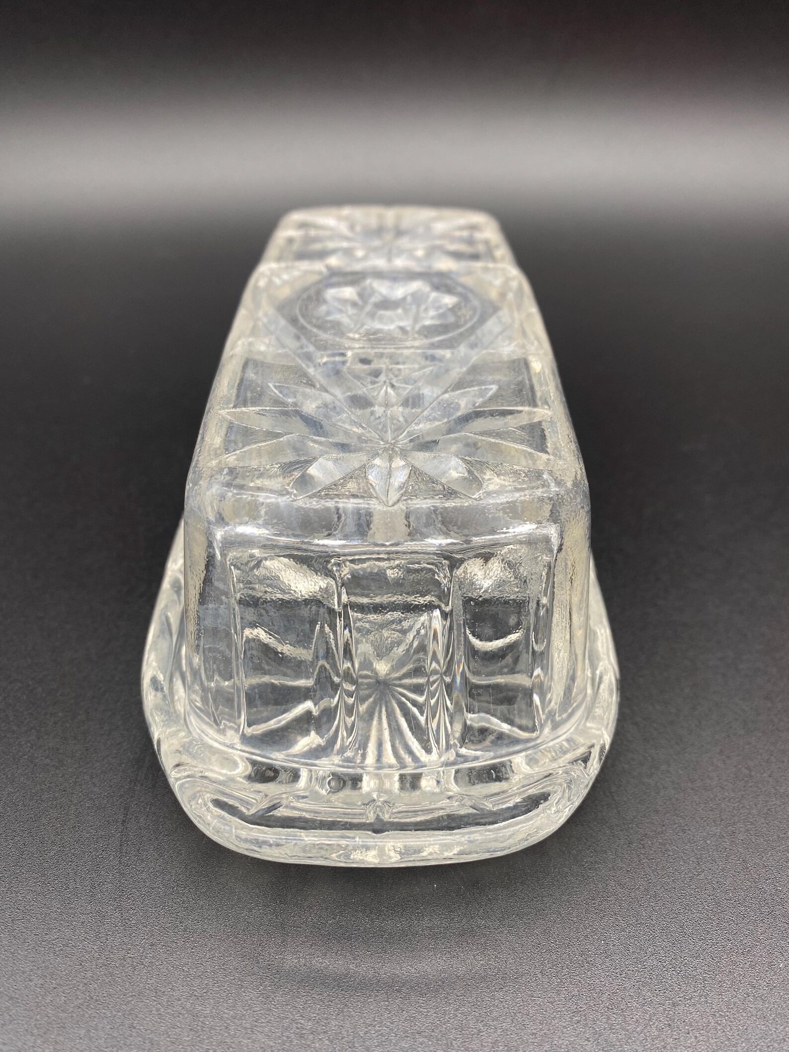 Anchor Hocking | Covered Butter Dish | Star of David Pattern | Early ...