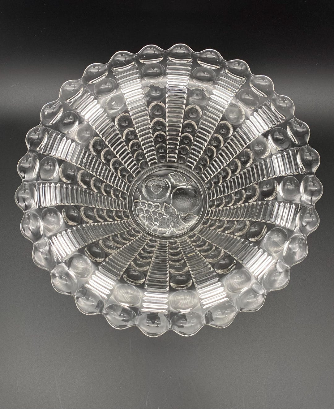 INDIANA Glass | MAYFLOWER | Large | Bubble | Fruit Bowl | FREE Shipping ...