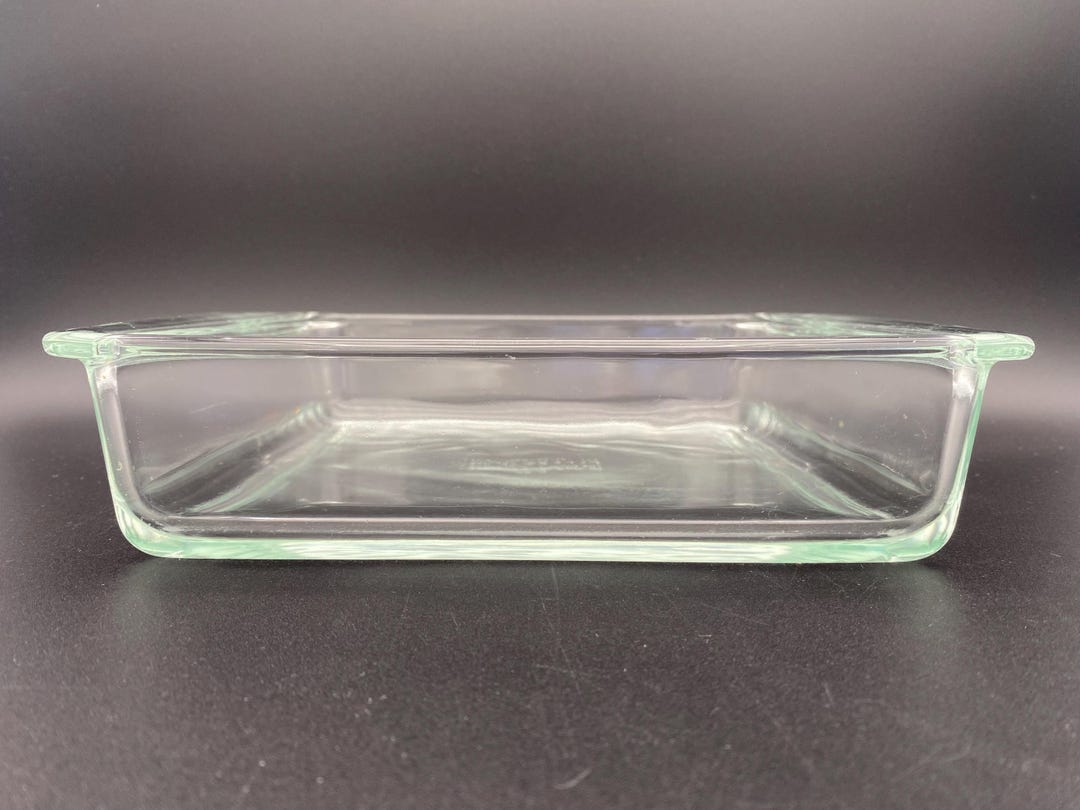 PYREX | Vintage | 222 | BROWNIE Baking | SQUARE | Clear Glass Dish ...