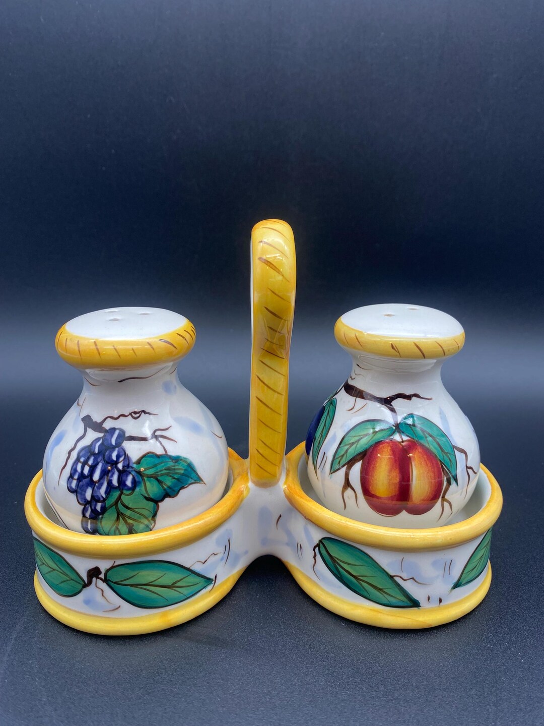 GANZ | Bella Casa | VALERIO | Salt and Pepper Shakers With Caddy | 3 ...