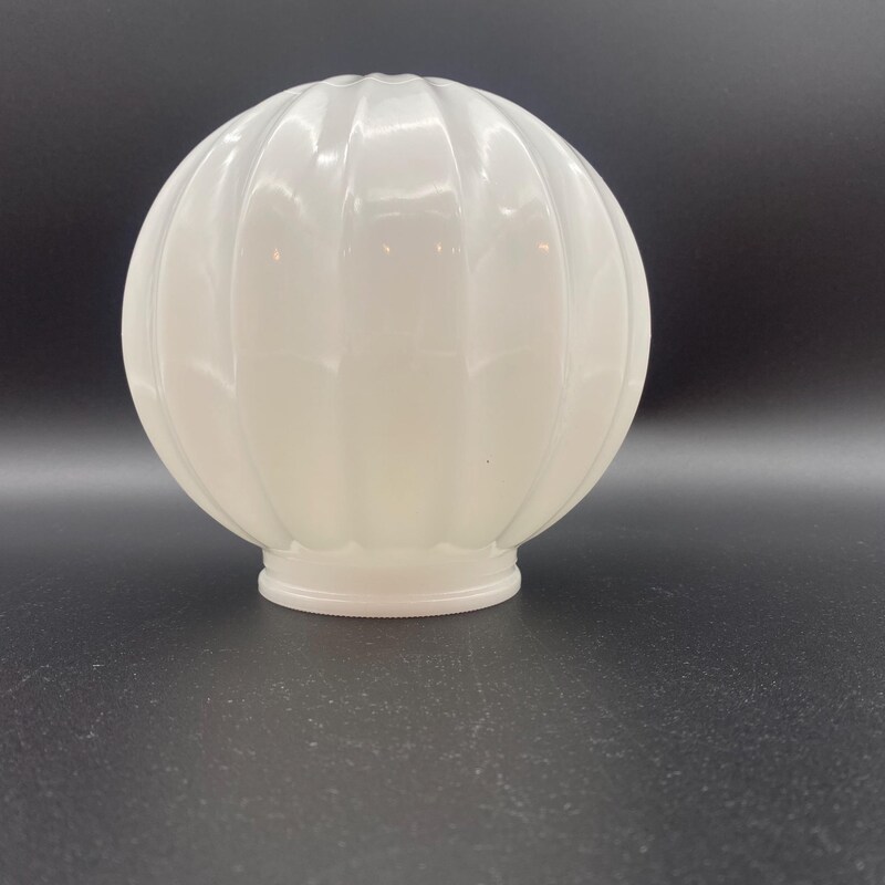 White Glass Globe - Etsy