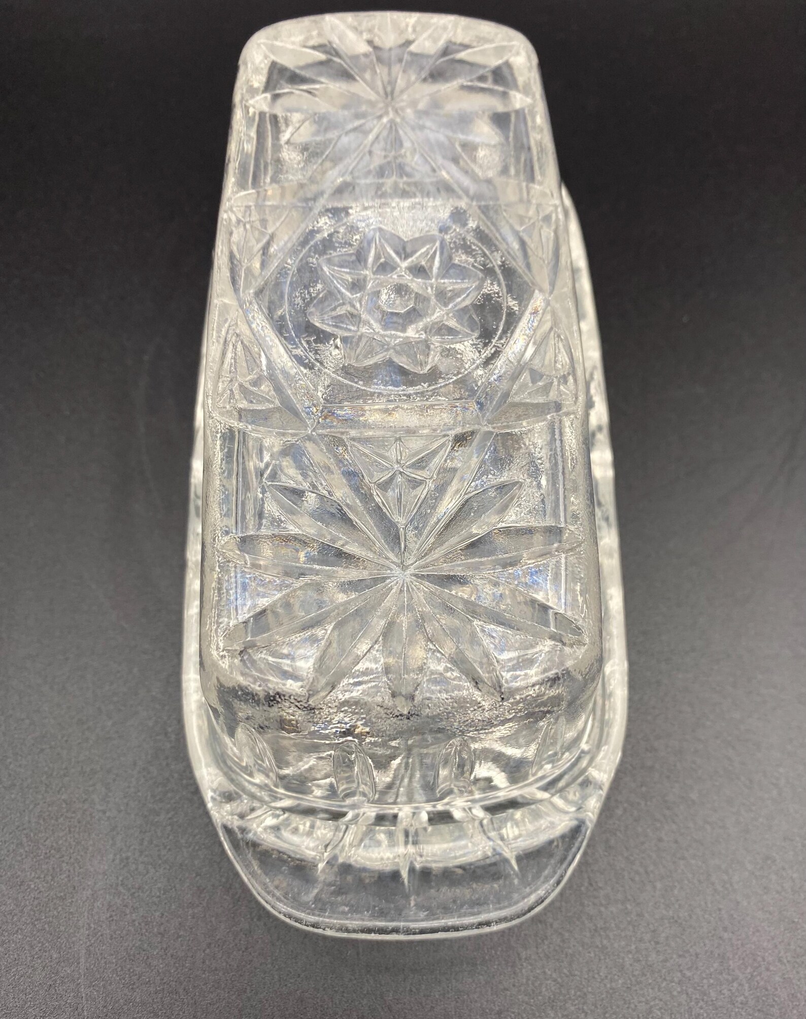 Anchor Hocking | Covered Butter Dish | Star of David Pattern | Early ...