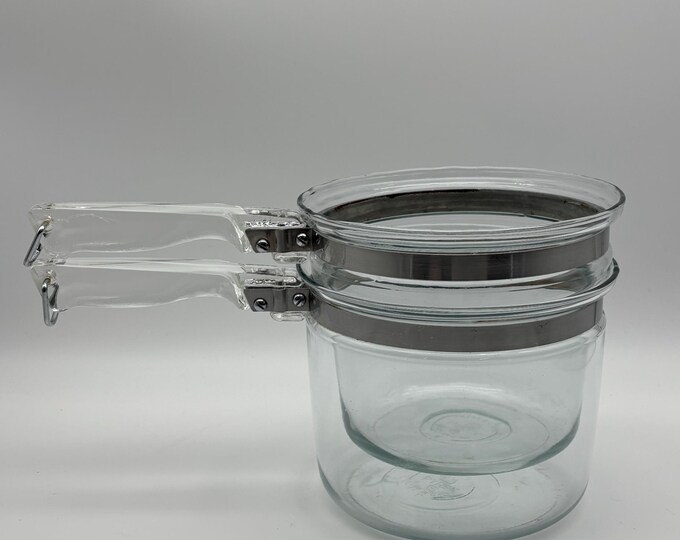 Vintage Pyrex Flameware Glass Double Boiler #6283-U & #6283-L - Etsy