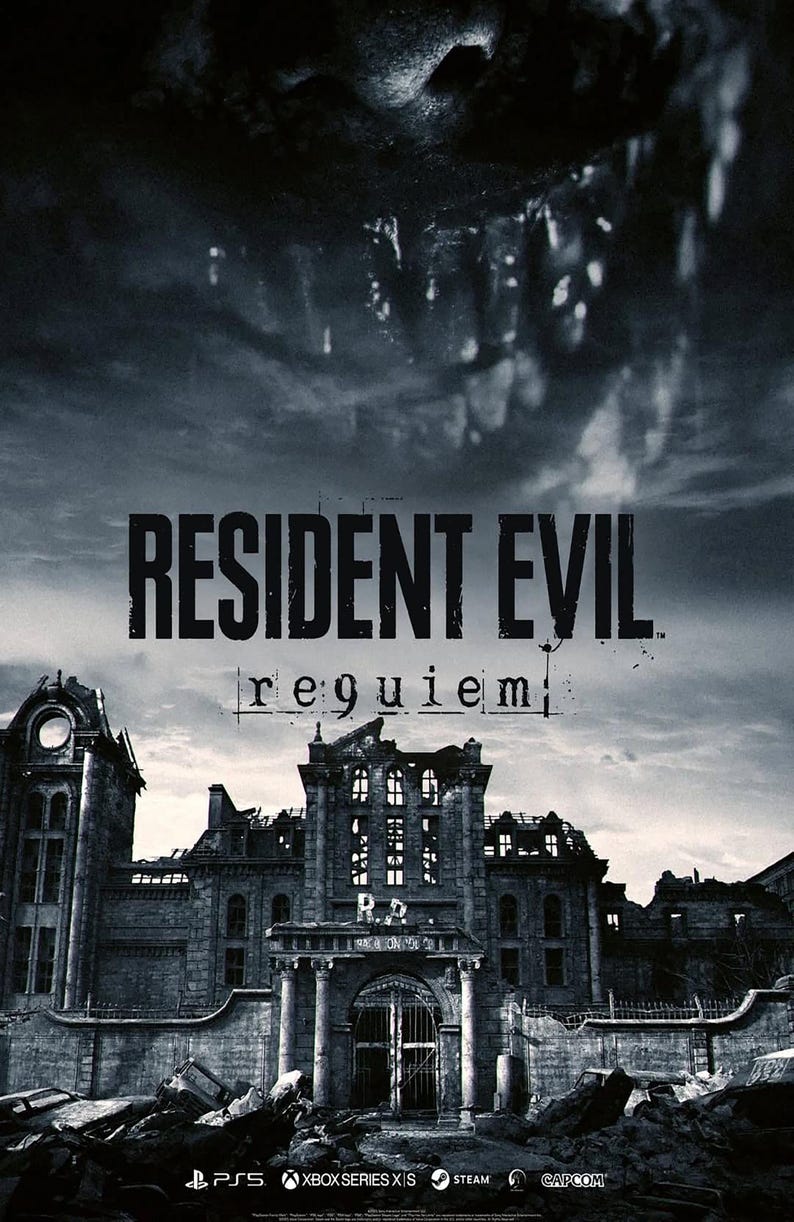 Resident Evil Requiem Release Date Poster 11 X 17" RE9 Requiem Feb ...
