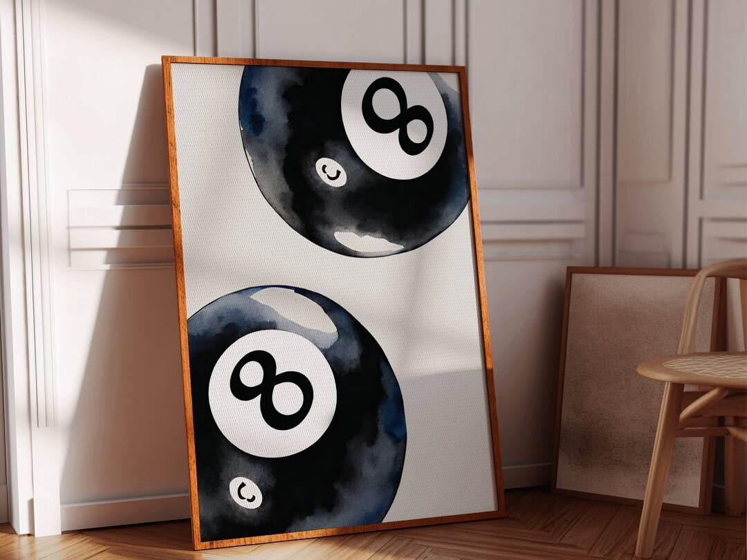 Magic 8 Ball Wall Art Boho, Minimalist Prints, Modern Art, Boho ...