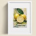 Limone Italian Lemon Art Print, Rustic Kitchen Wall Decor, Instant ...